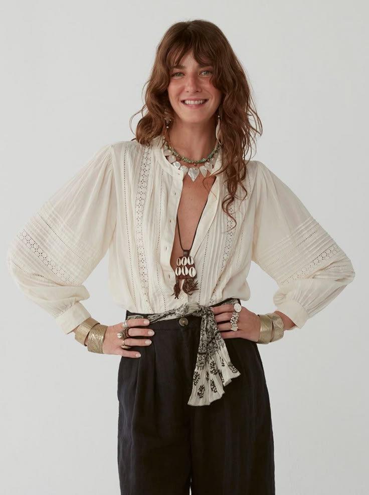 The comeback of the boho chic blouse